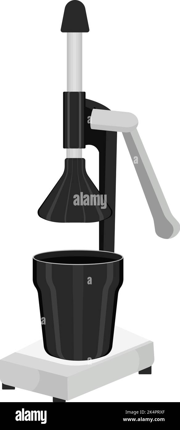 Modern Juice maker, illustration, vector on a white background Stock ...
