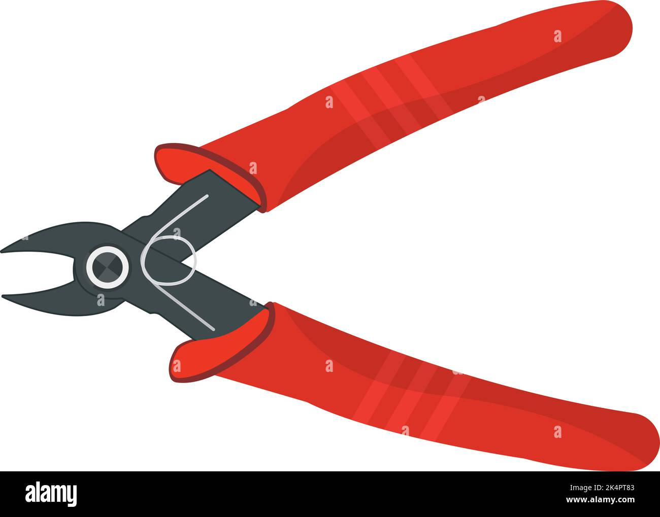 Wire cutter, illustration, vector on a white background Stock Vector ...