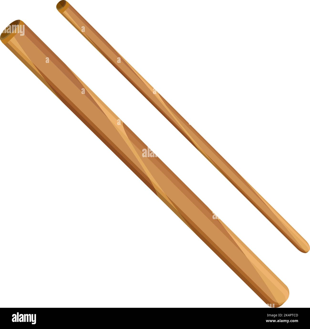 Wooden sticks, illustration, vector on a white background Stock Vector ...