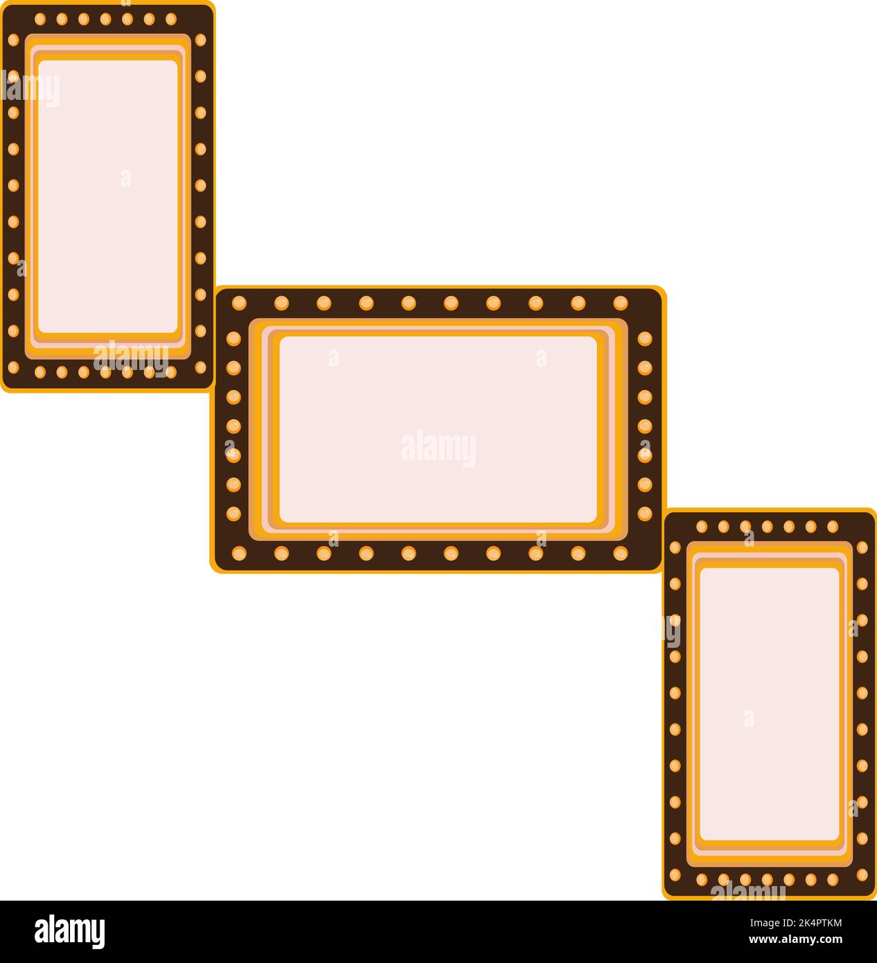 Blank white frames realistic Cut Out Stock Images & Pictures - Alamy