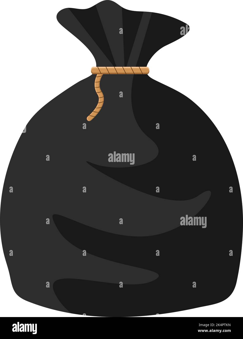 Garbage green bag on Stock Vector Images - Alamy