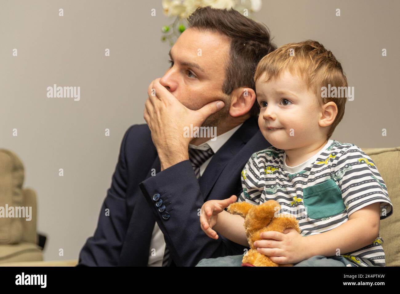 Parti Quebecois Leader Paul St-Pierre Plamondon looks on nervously with ...