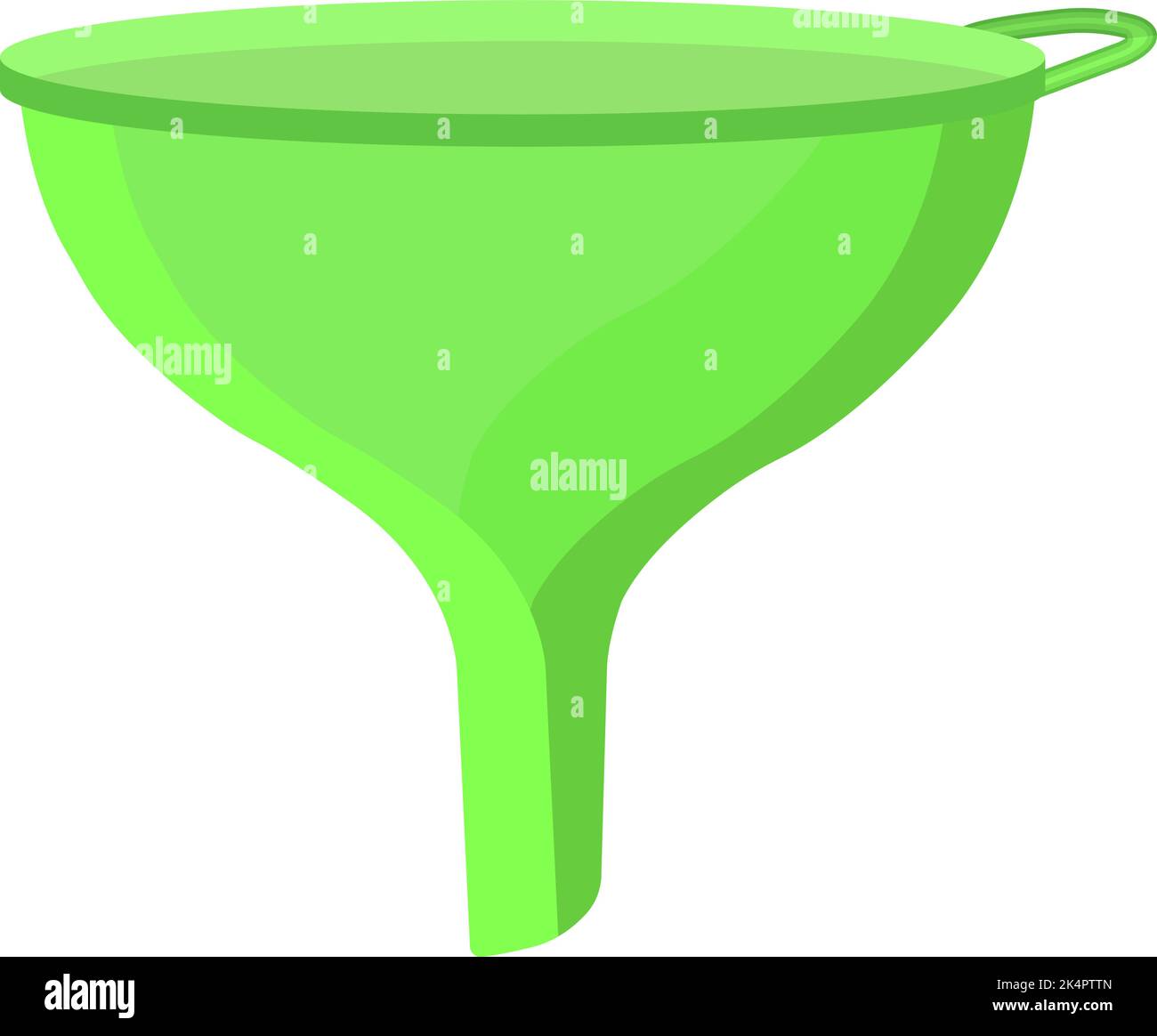 Green funnel isolated on Stock Vector Images - Alamy