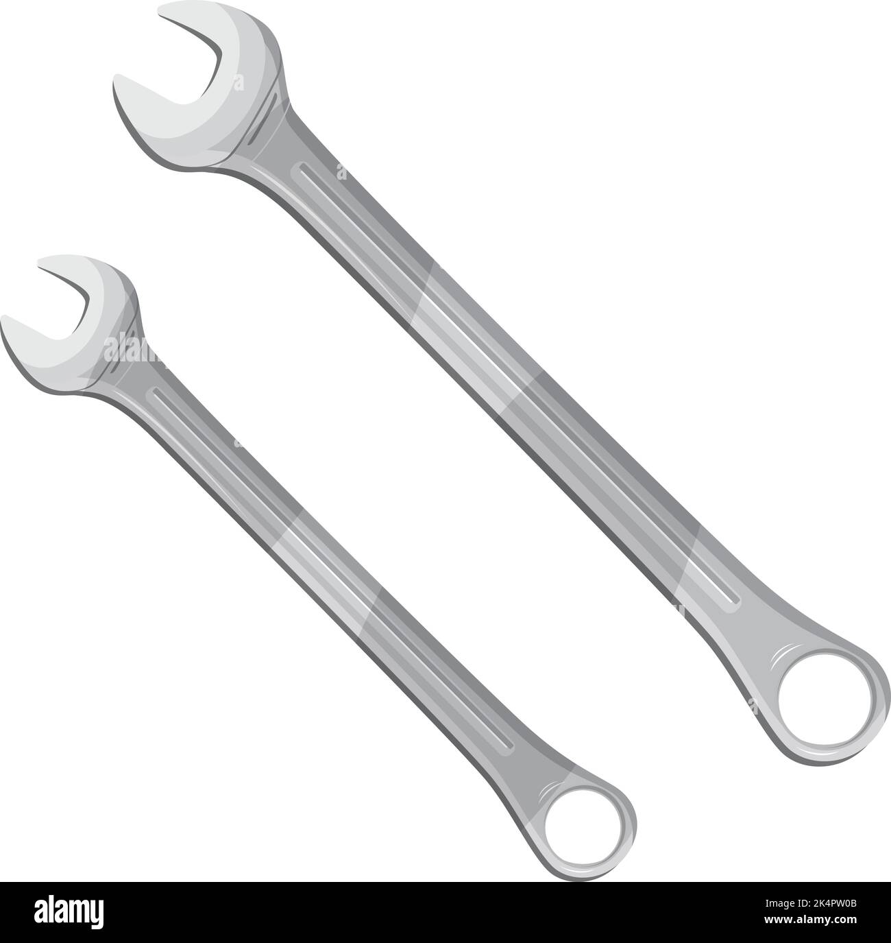 Wrench working tool, illustration, vector on a white background Stock ...