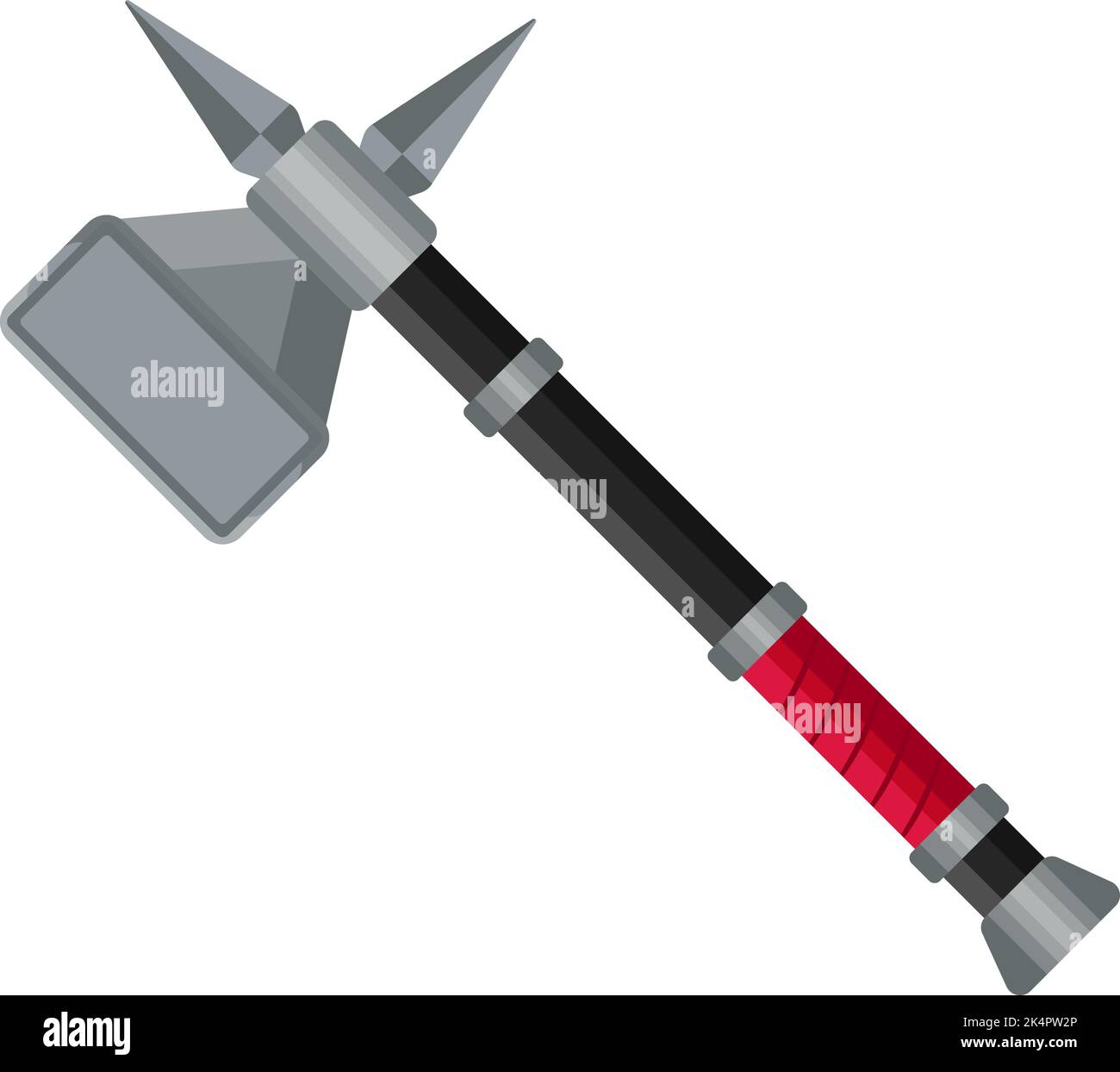 Heavy war hammer, illustration, vector on a white background Stock ...