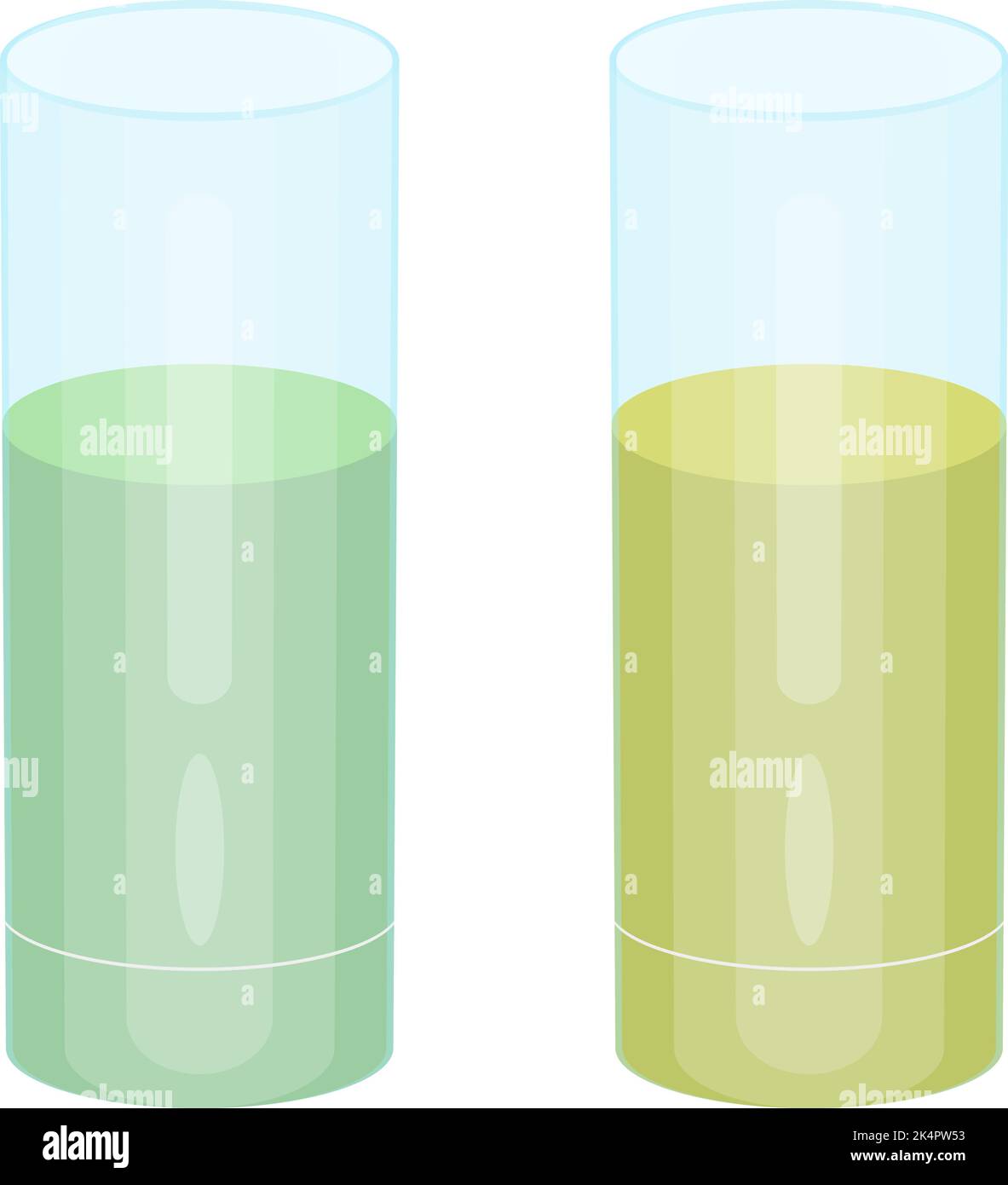 Liquid in glass, illustration, vector on a white background Stock ...