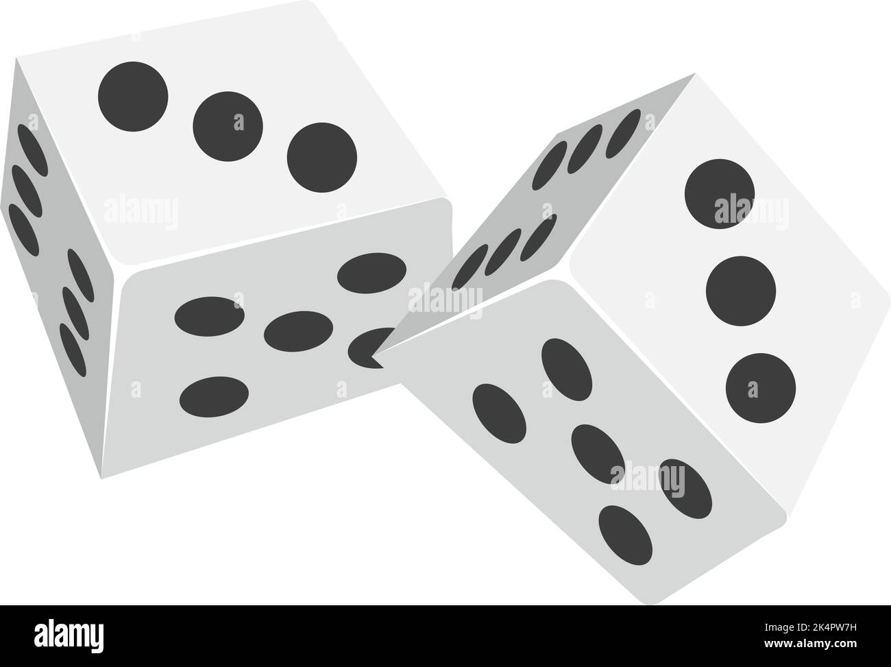 White dice Stock Vector Images - Alamy