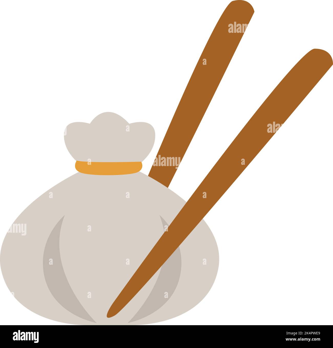Asian food dim sum, illustration, vector on a white background Stock ...