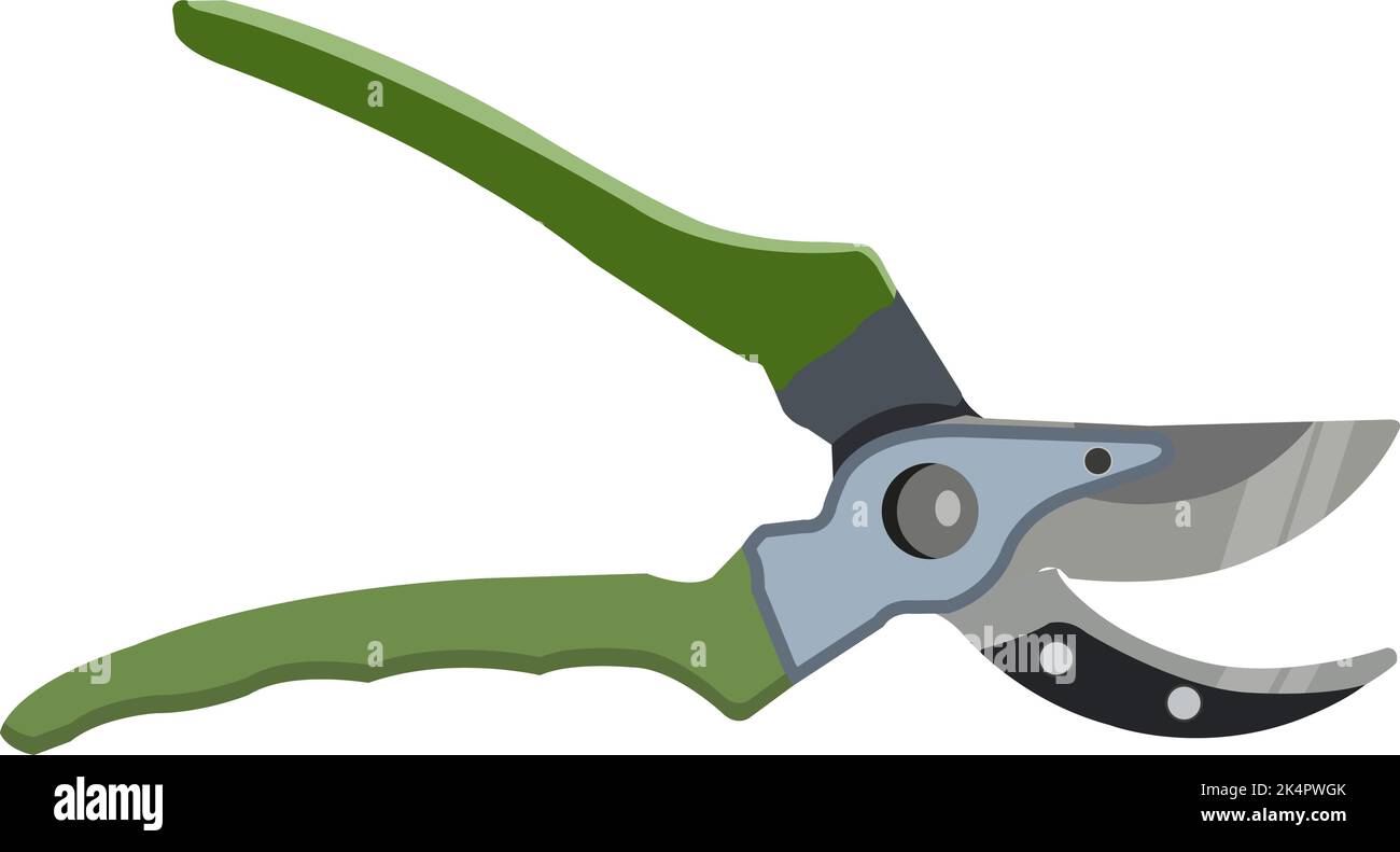 Weed cutter, illustration, vector on a white background Stock Vector ...