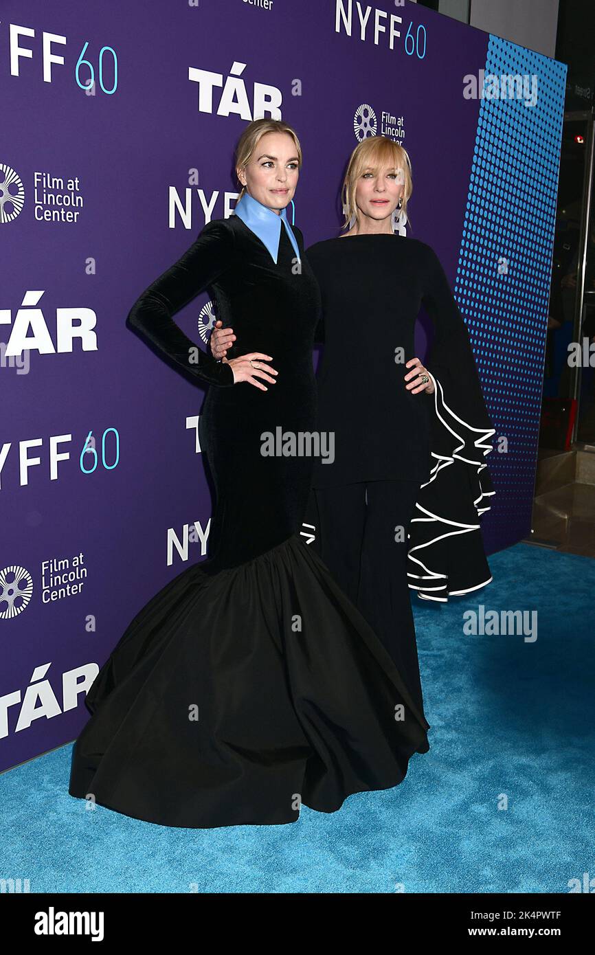 New York, US, October 3, 2022. Nina Hoss and Cate Blanchett attends the ...