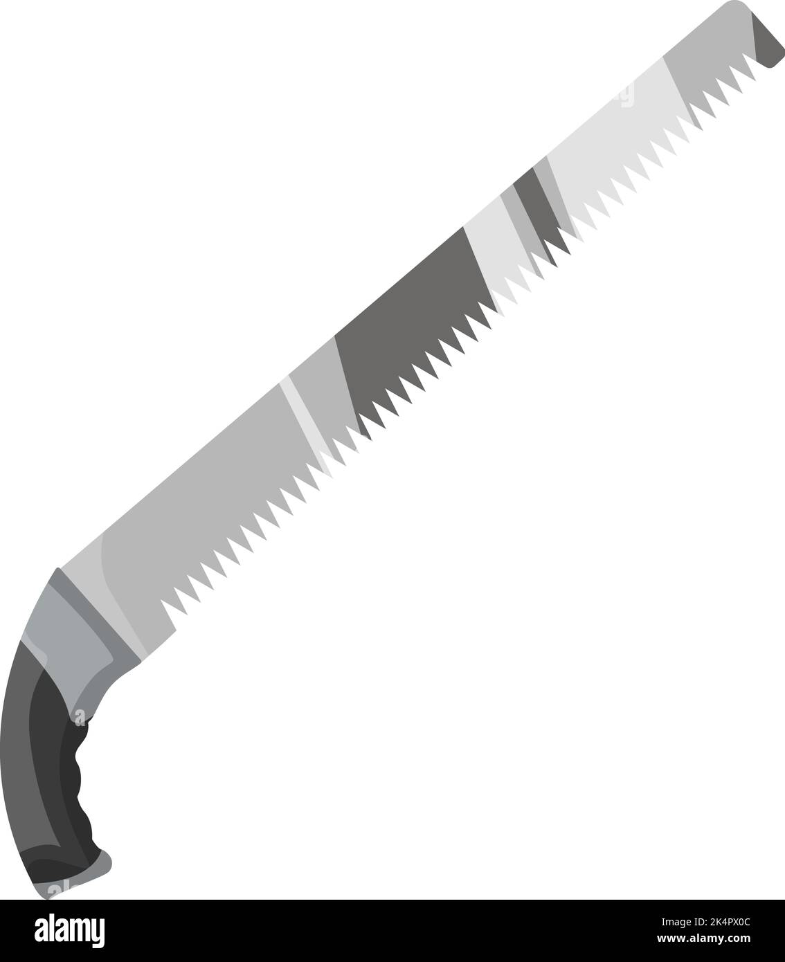 Sharp hand saw, illustration, vector on a white background Stock Vector ...