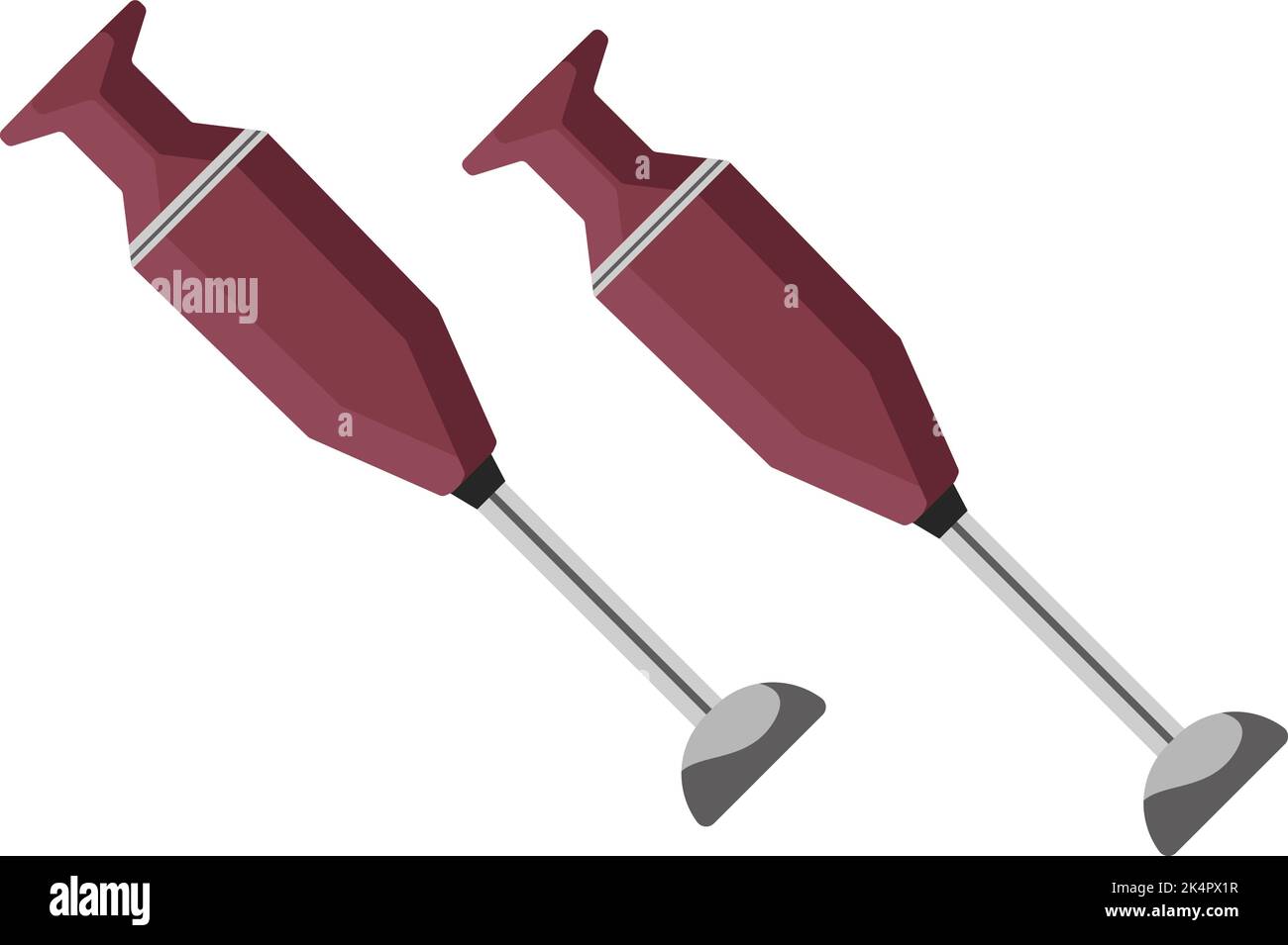 Purple handblenders, illustration, vector on a white background Stock ...