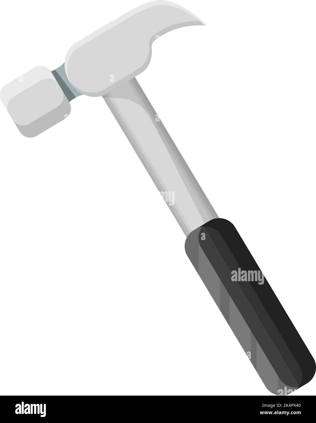 Heavy metal hammer, illustration, vector on a white background Stock ...