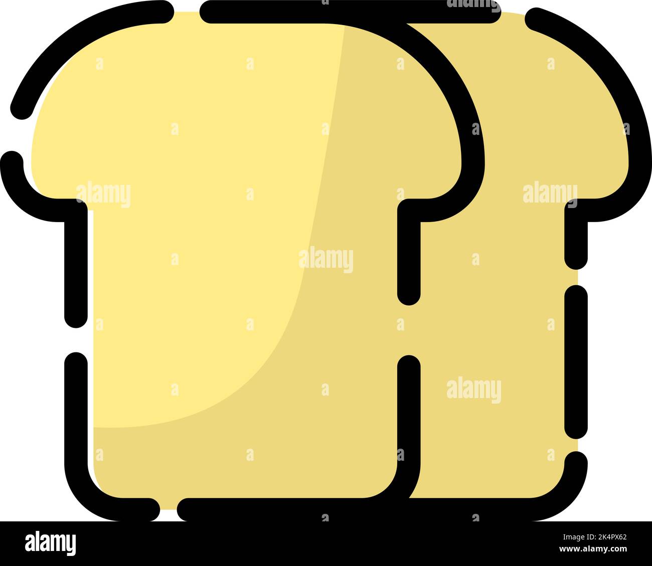 Fresh whole wheat bread slices Stock Vector Images - Alamy