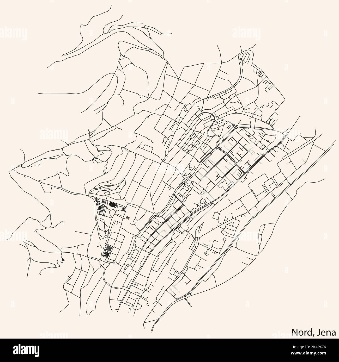 Nord outline map hi-res stock photography and images - Alamy
