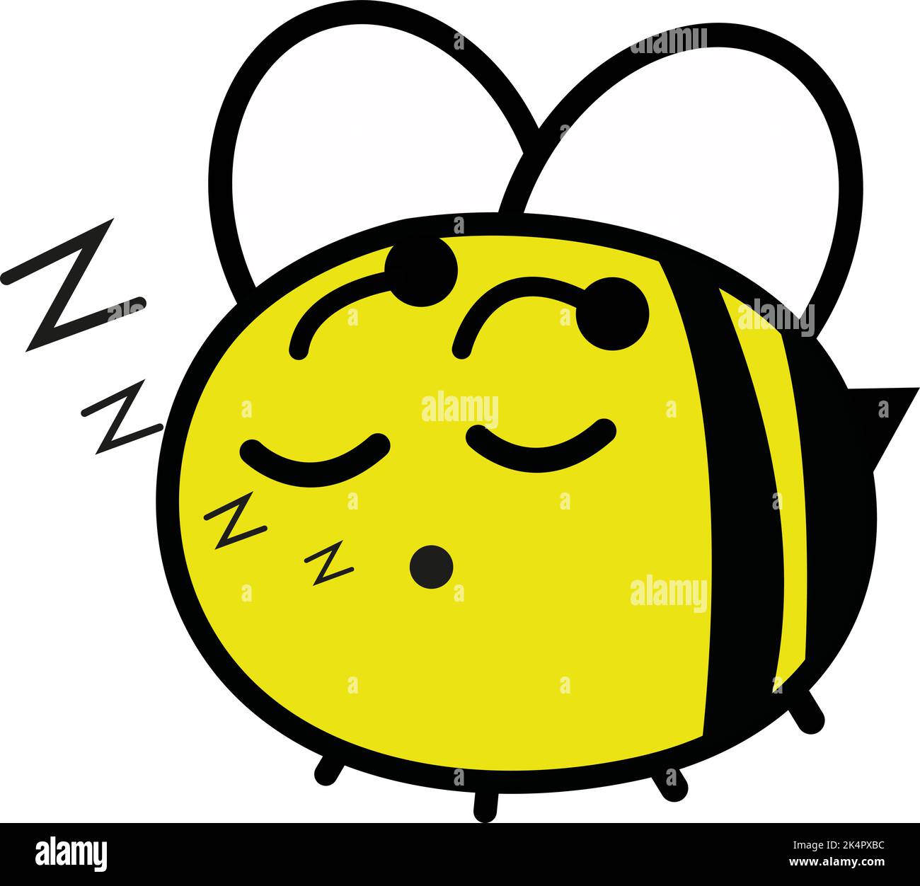 Sleepy bee Stock Vector Images - Alamy