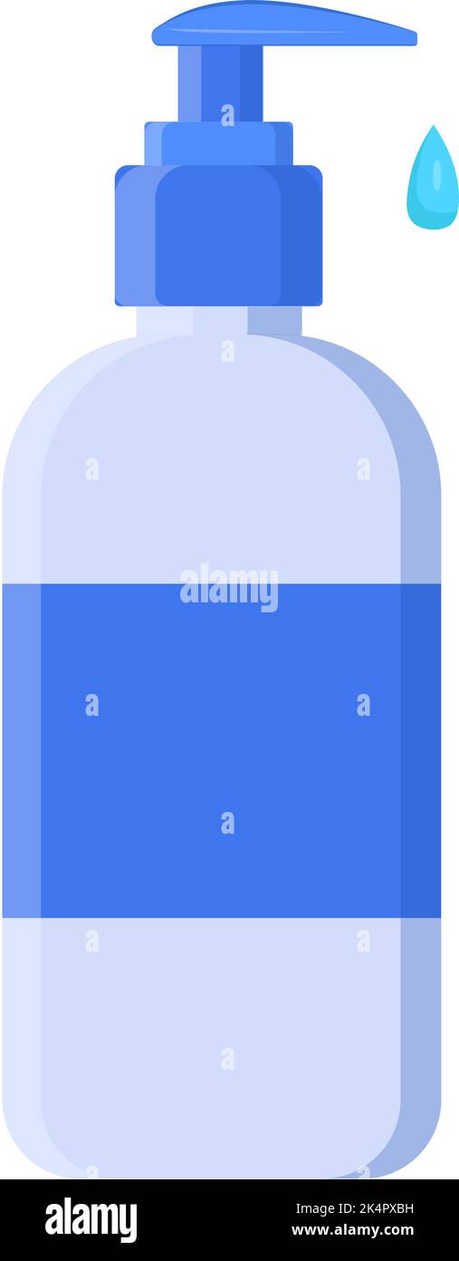 Blue handwash, illustration, vector on a white background Stock Vector ...