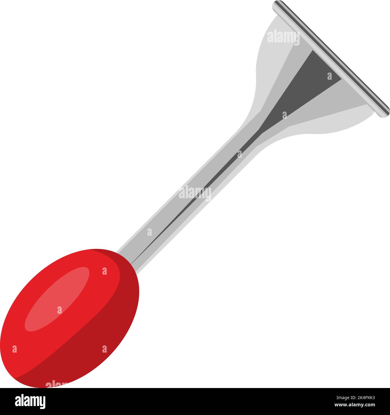 Metal hand horn, illustration, vector on a white background Stock ...