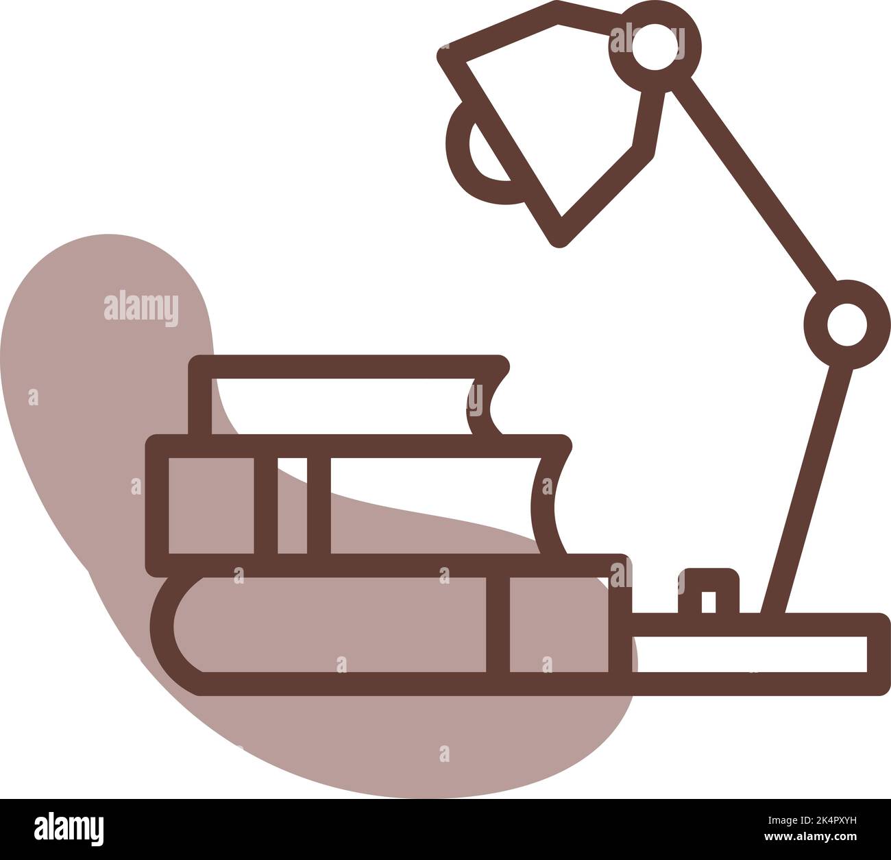 Books on table furniture Cut Out Stock Images & Pictures - Alamy