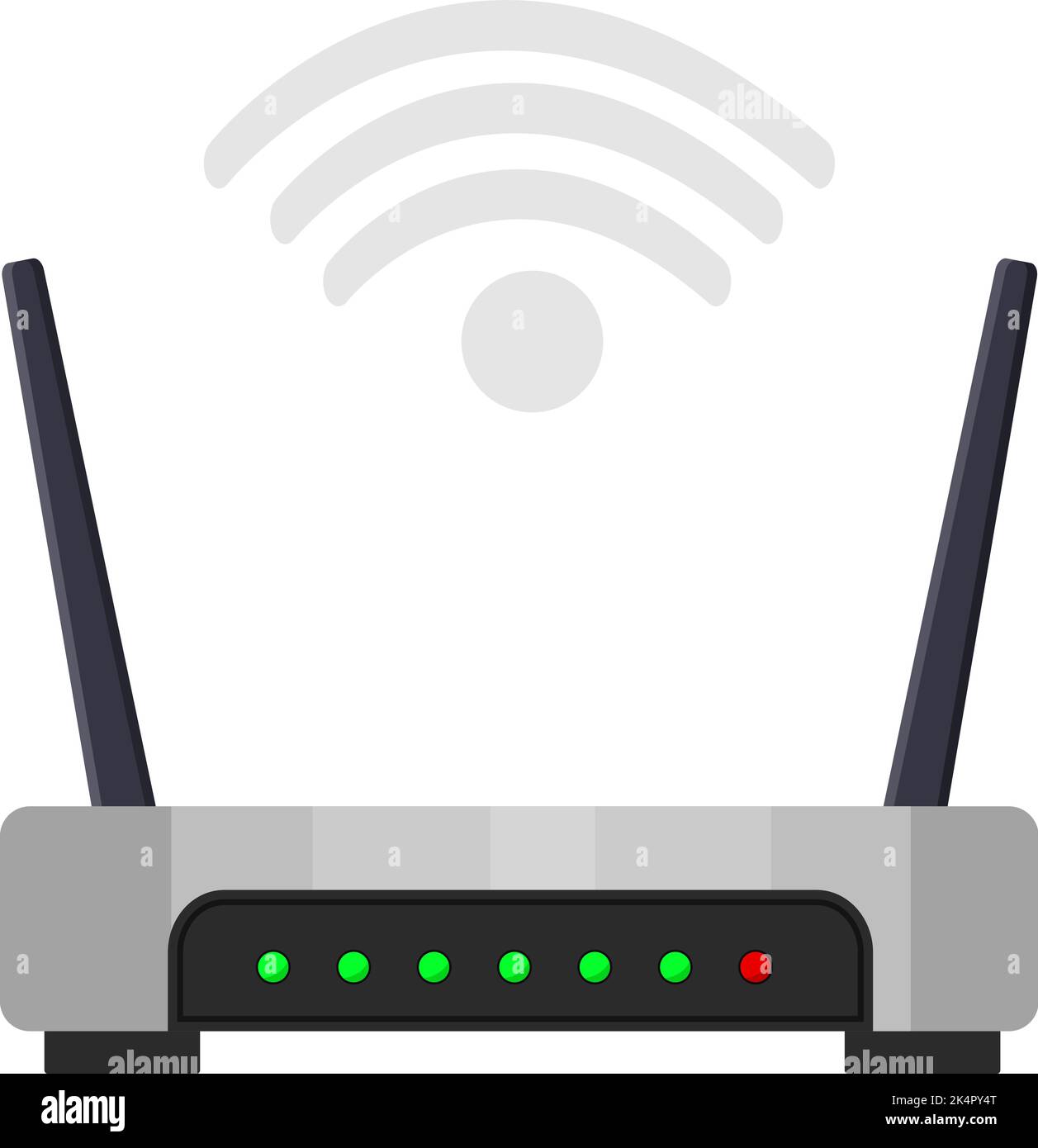 Wifi Signal Router Illustration Vector On A White Background Stock