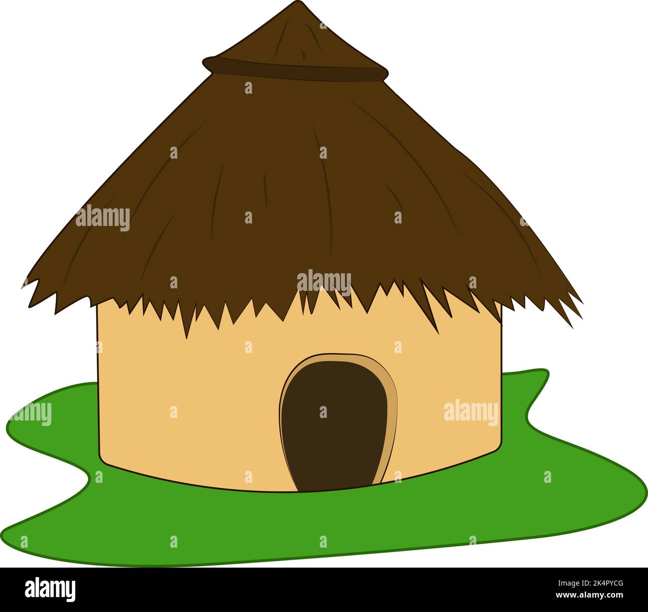 Wooden old village house on Stock Vector Images - Alamy