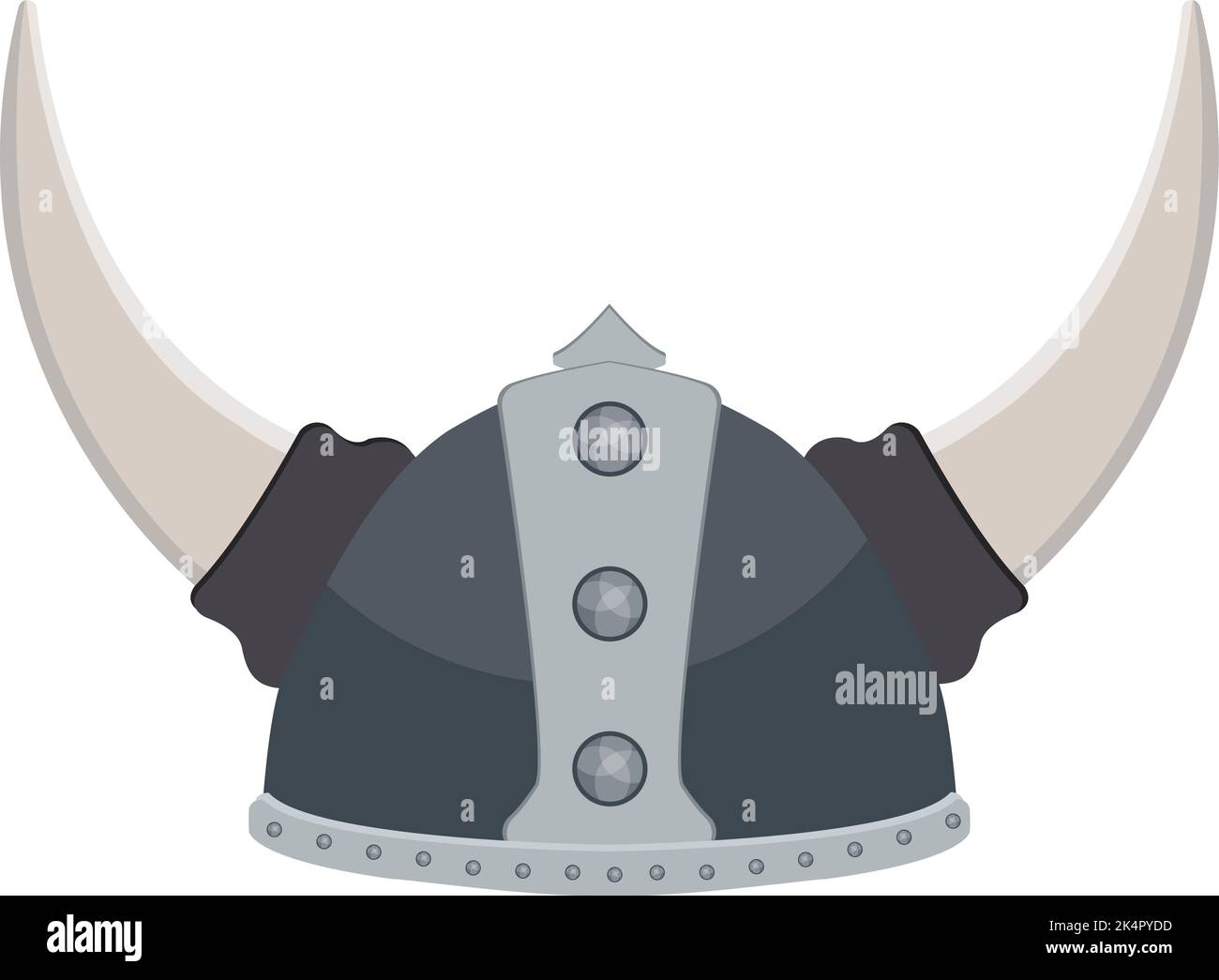 Vikings helmet, illustration, vector on a white background Stock Vector ...