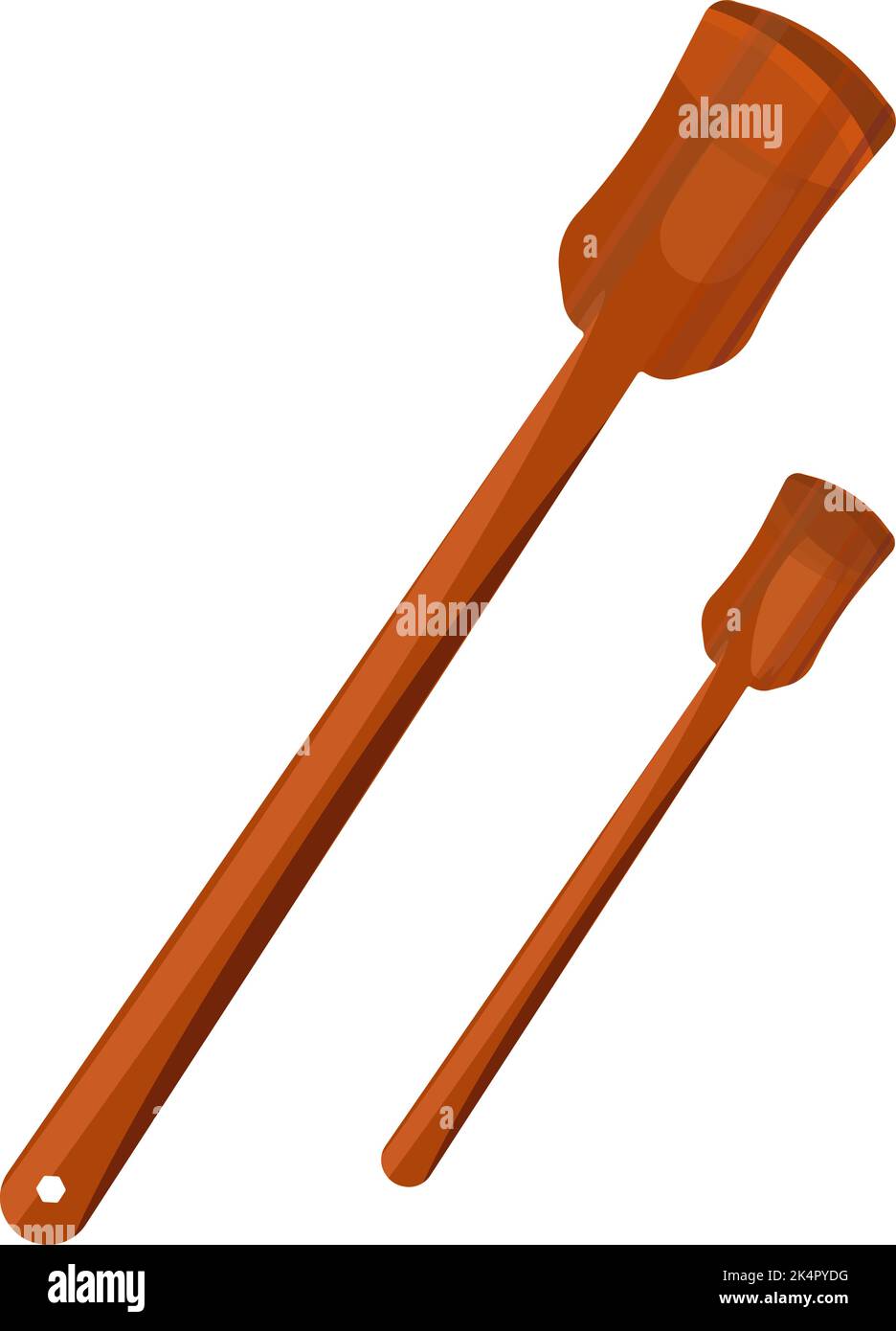 Wooden spoon on pile Stock Vector Images - Alamy