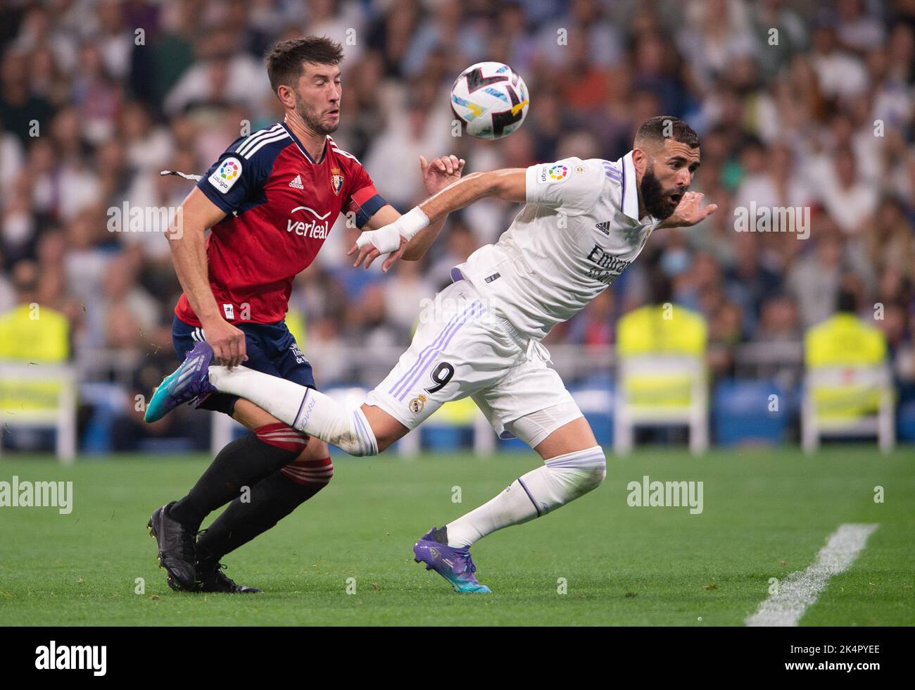 2nd October 2022; Santiago Bernabeu Stadium, Madrid, Spain: La Liga ...
