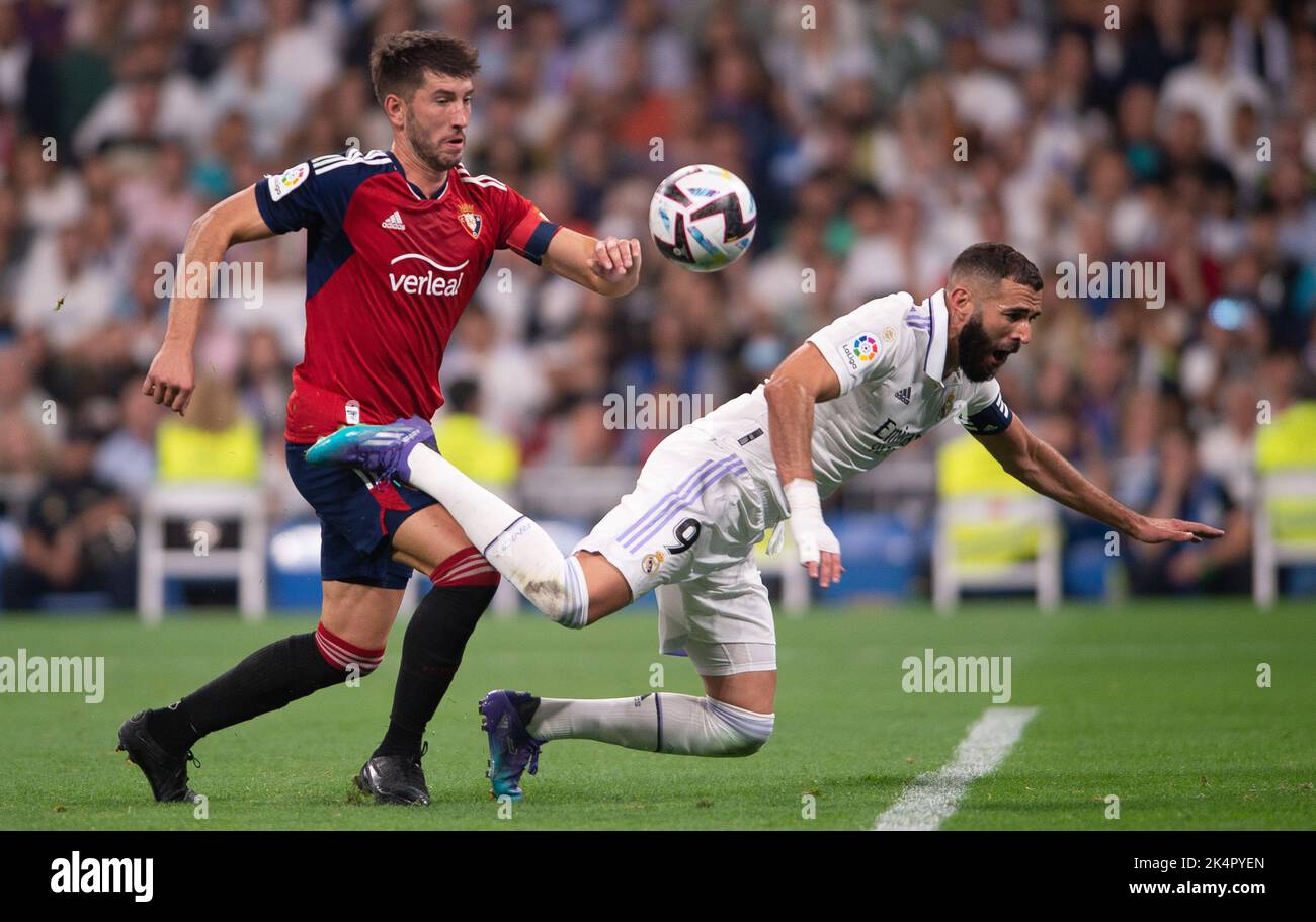 2nd October 2022; Santiago Bernabeu Stadium, Madrid, Spain: La Liga ...