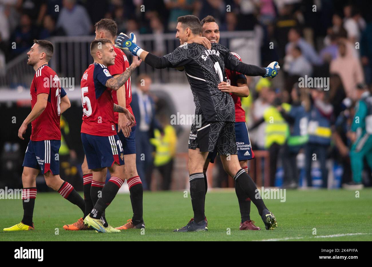 2nd October 2022; Santiago Bernabeu Stadium, Madrid, Spain: La Liga ...