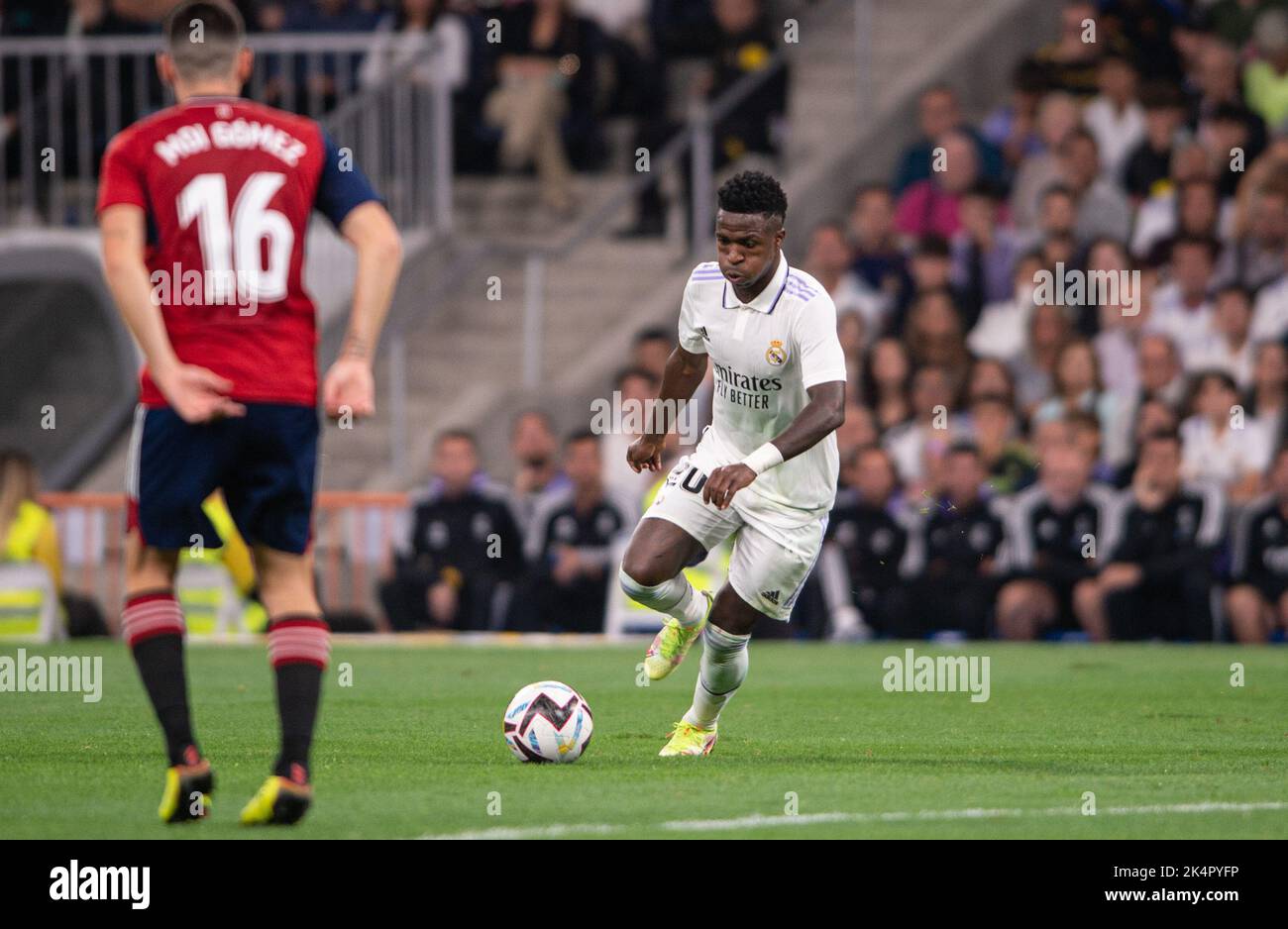 2nd October 2022; Santiago Bernabeu Stadium, Madrid, Spain: La Liga ...