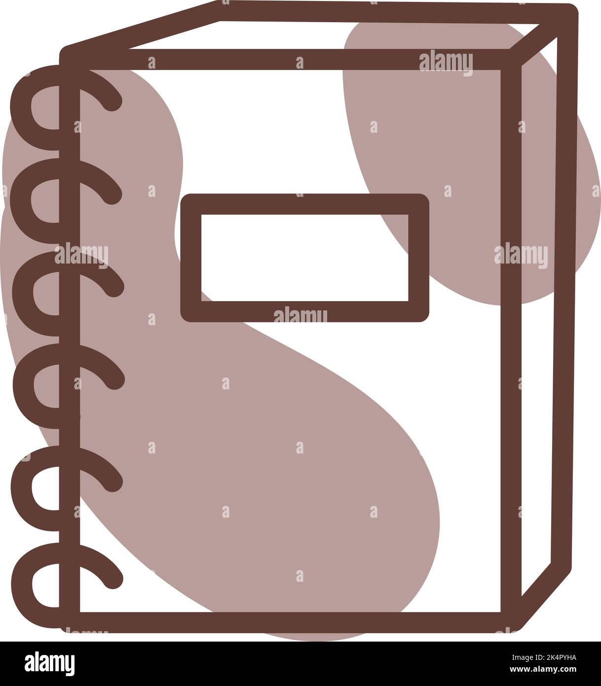 Book with wires, illustration, vector on a white background Stock ...