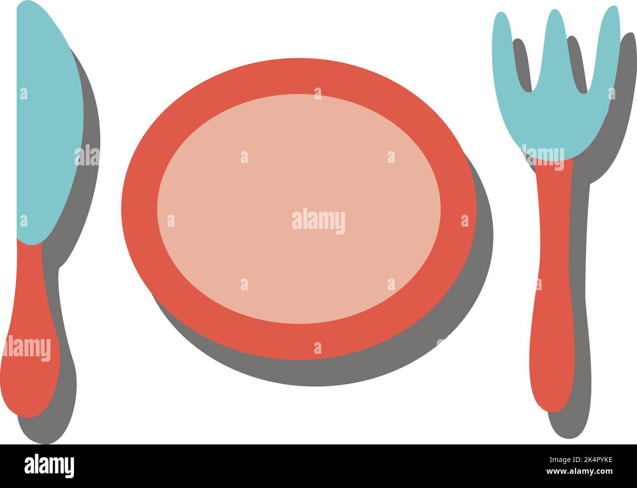 Black background food plate Cut Out Stock Images & Pictures - Alamy