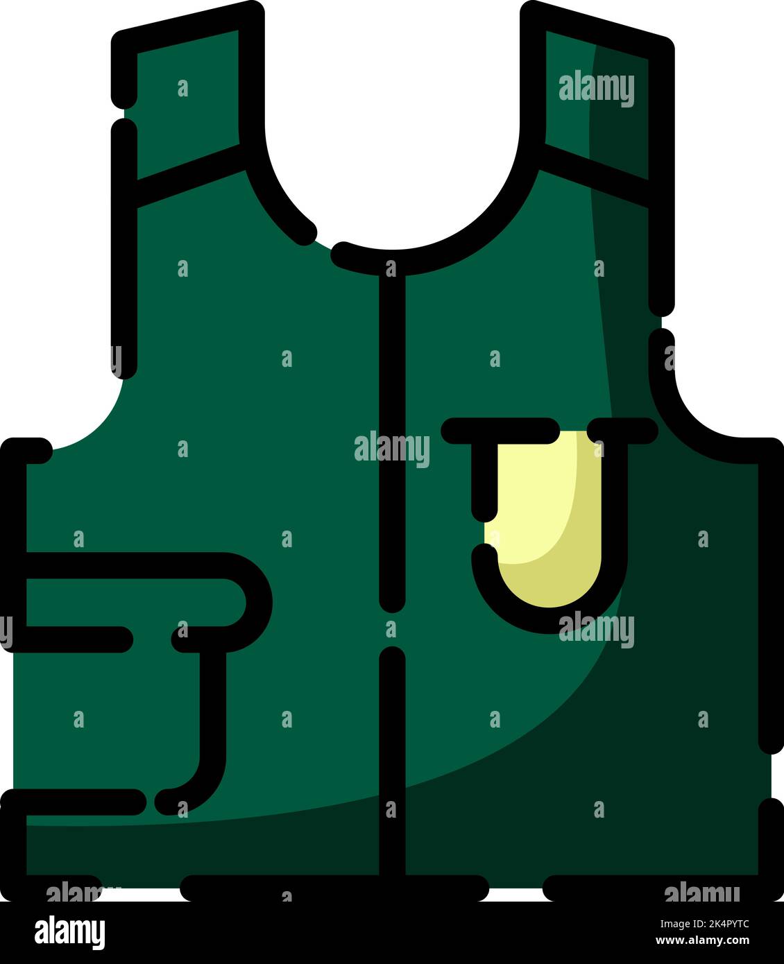 Camping vest , illustration, vector on a white background Stock Vector ...