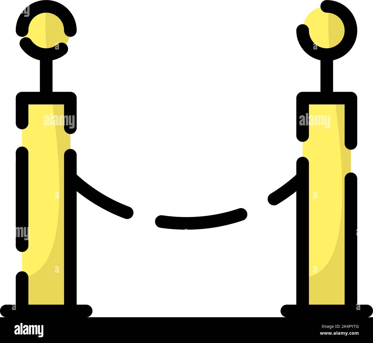 Cinema fence, illustration, vector on a white background Stock Vector ...