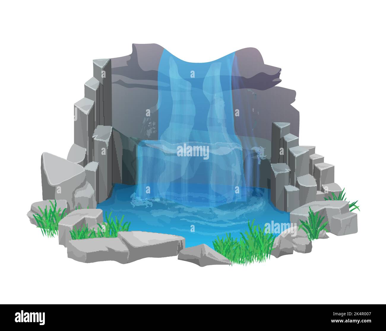 Cartoon river waterfall isolated vector illustration Stock Vector Image ... Cartoon river waterfall isolated vector illustration Stock Vector Image ...