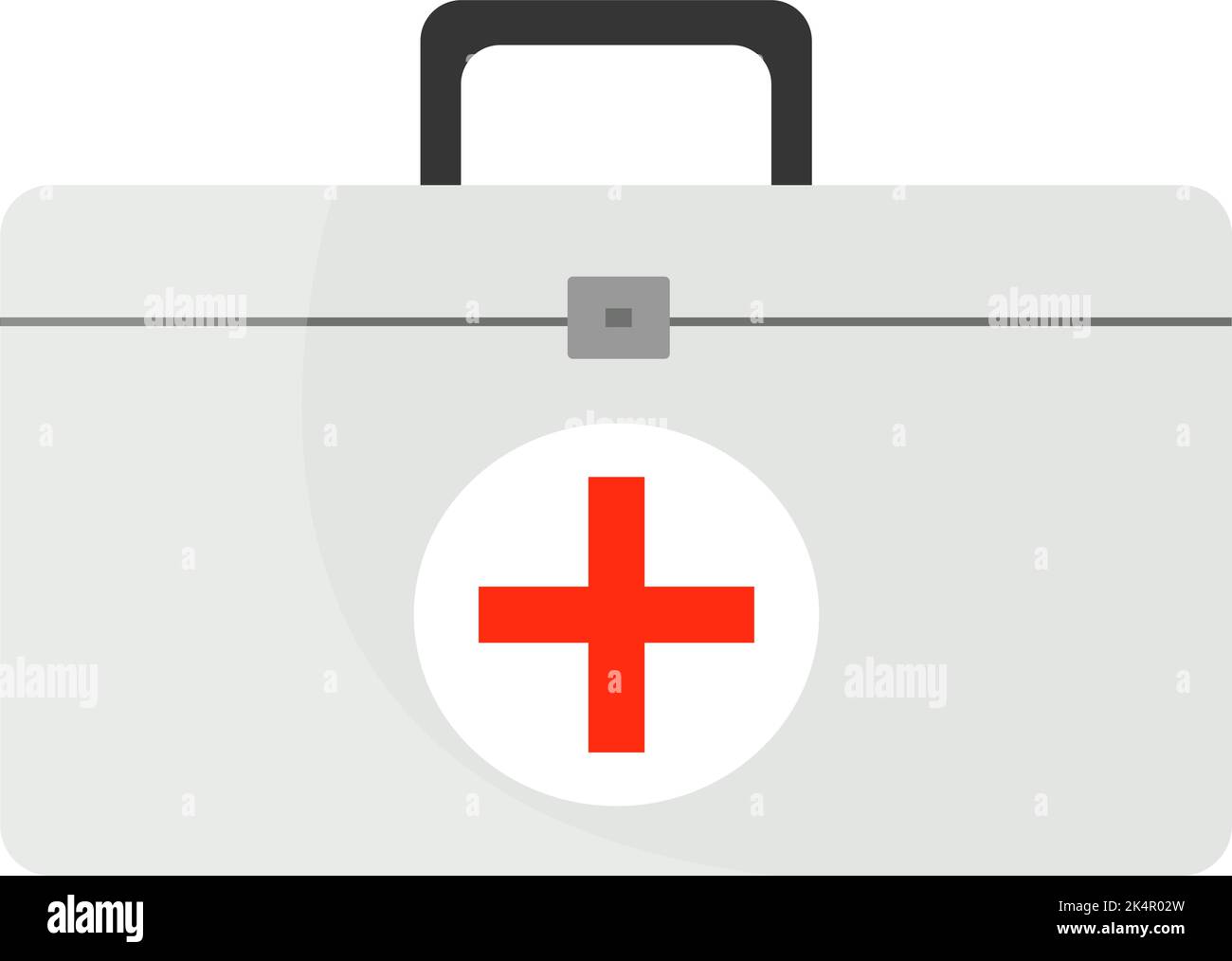 White medical kit, illustration, vector on a white background Stock ...