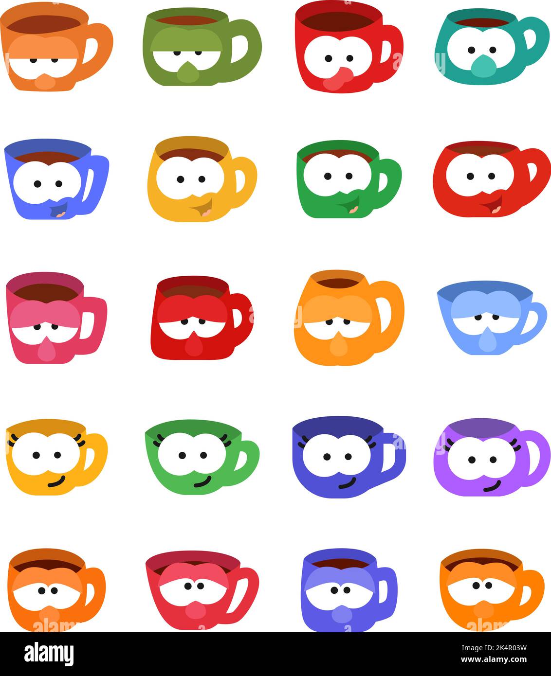 Cartoon coffee mugs Stock Vector Images - Alamy
