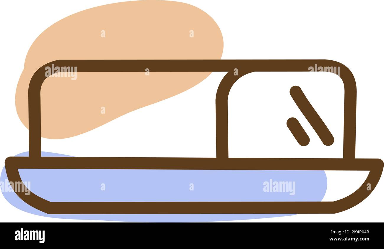 Bakery butter, illustration, vector on a white background Stock Vector ...