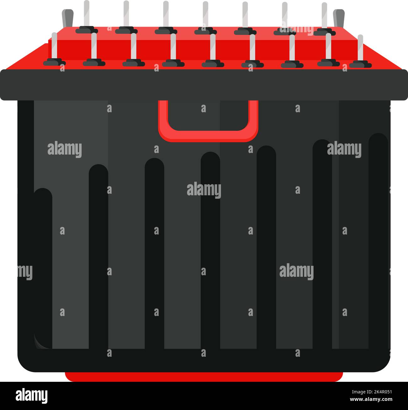 Inverter battery, illustration, vector on a white background Stock ...