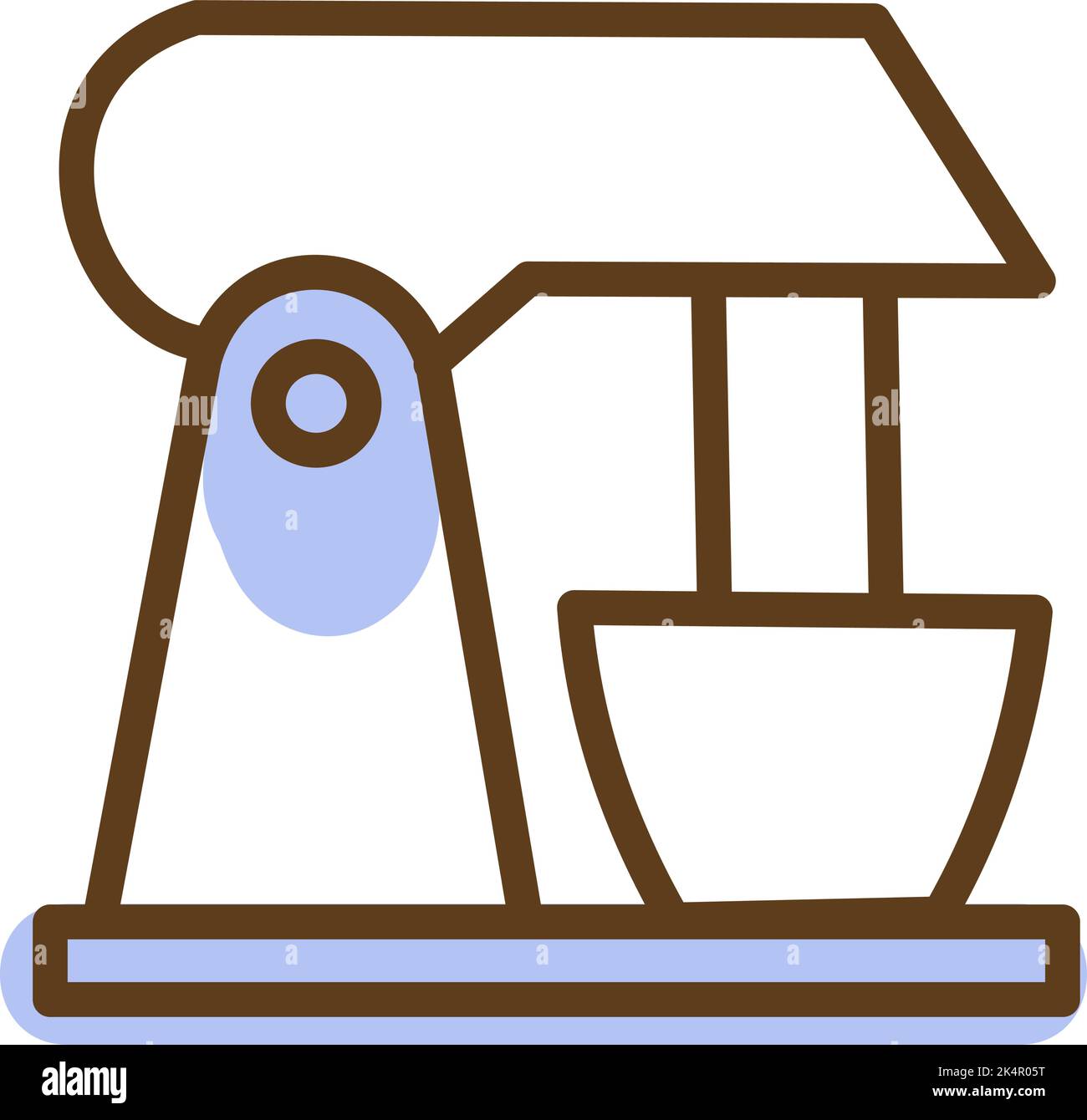 Bakery mixer, illustration, vector on a white background Stock Vector ...