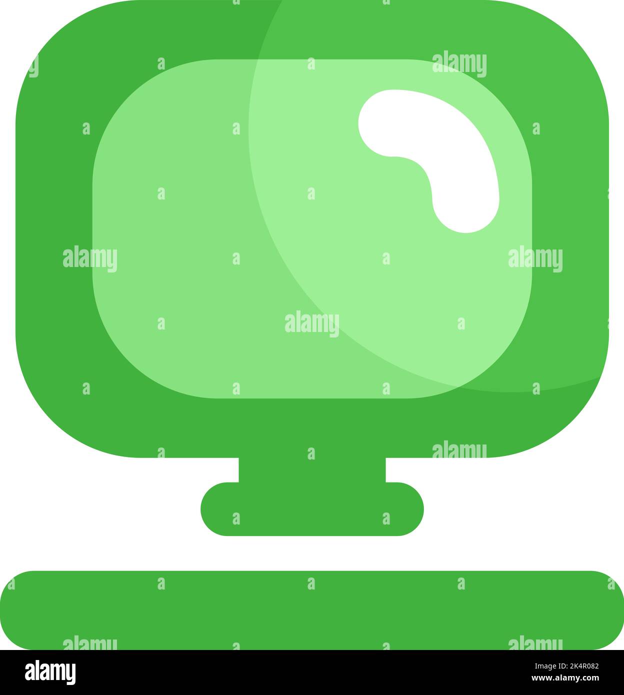 Monitor green screen on Stock Vector Images - Alamy