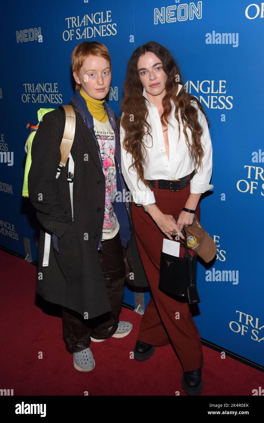 New York, USA. 03rd Oct, 2022. Bobby Salvor Menuez and Hailey Gates ...