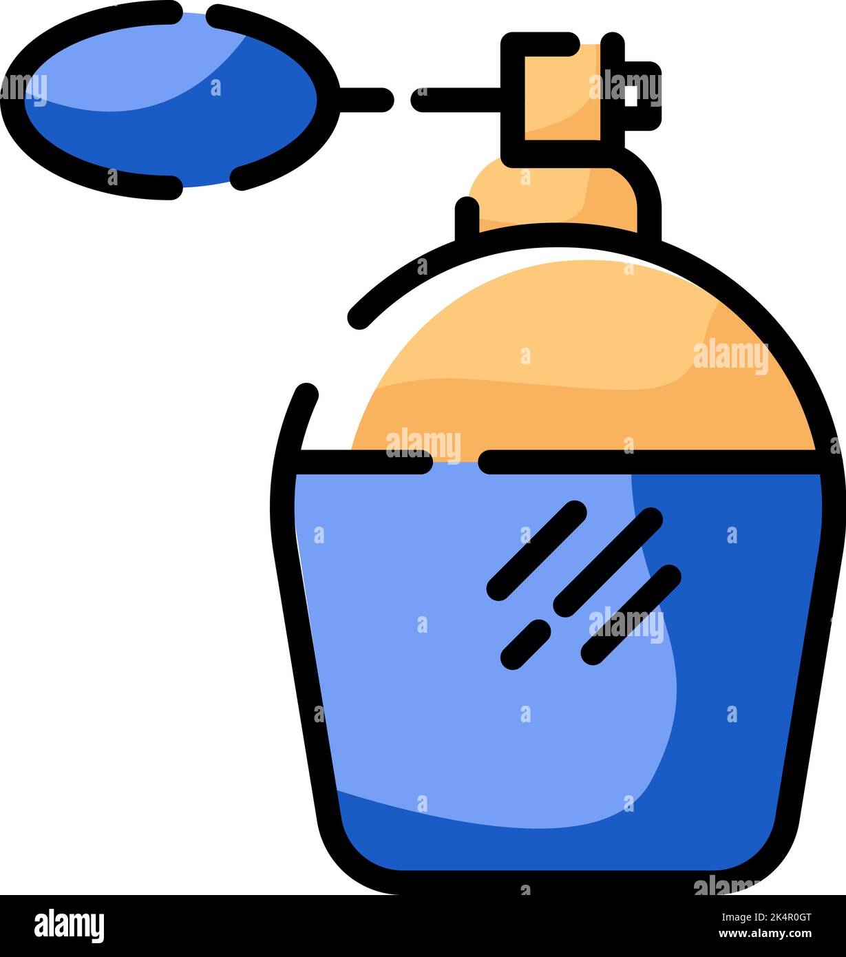 Cosmetic pump perfume, illustration, vector on a white background Stock ...