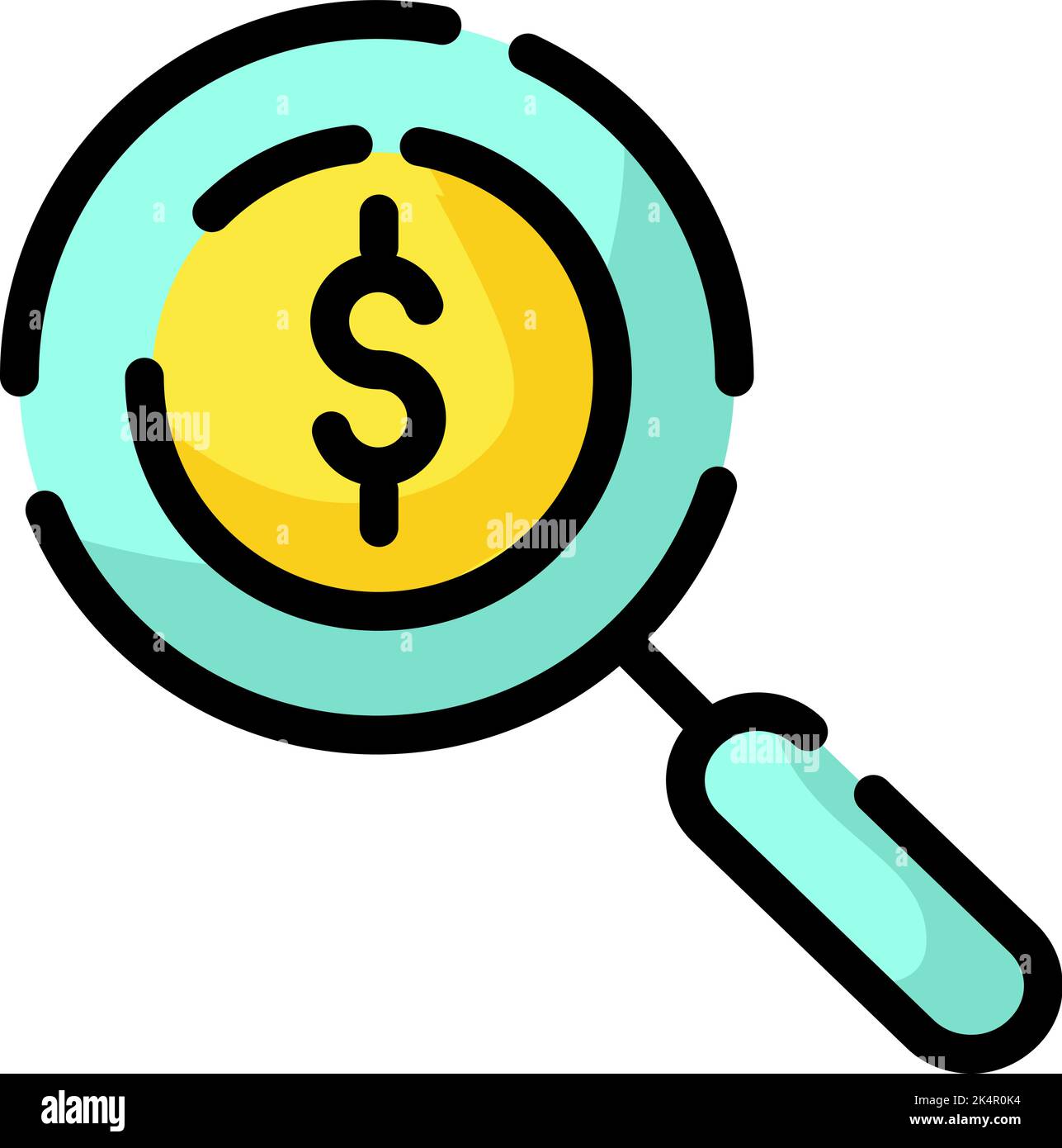 Money search icon vector hi-res stock photography and images - Alamy