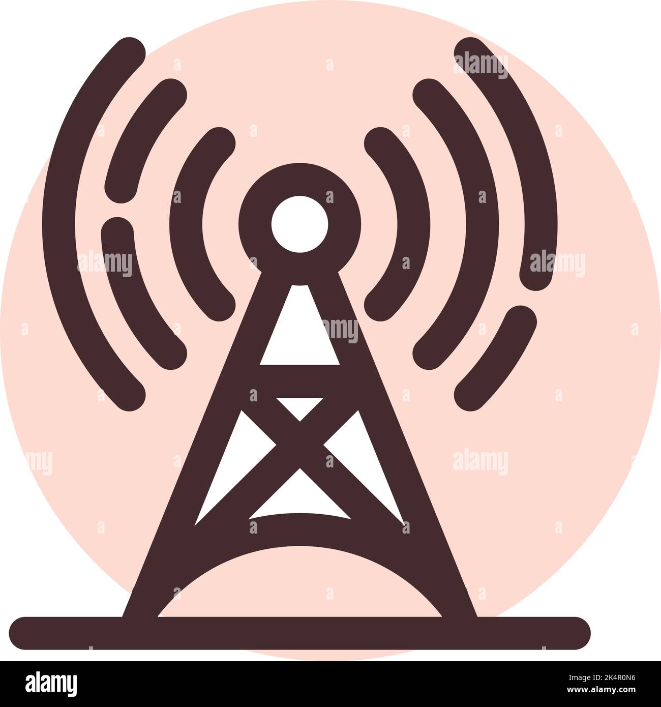 Mobile satellite dish on Stock Vector Images - Alamy