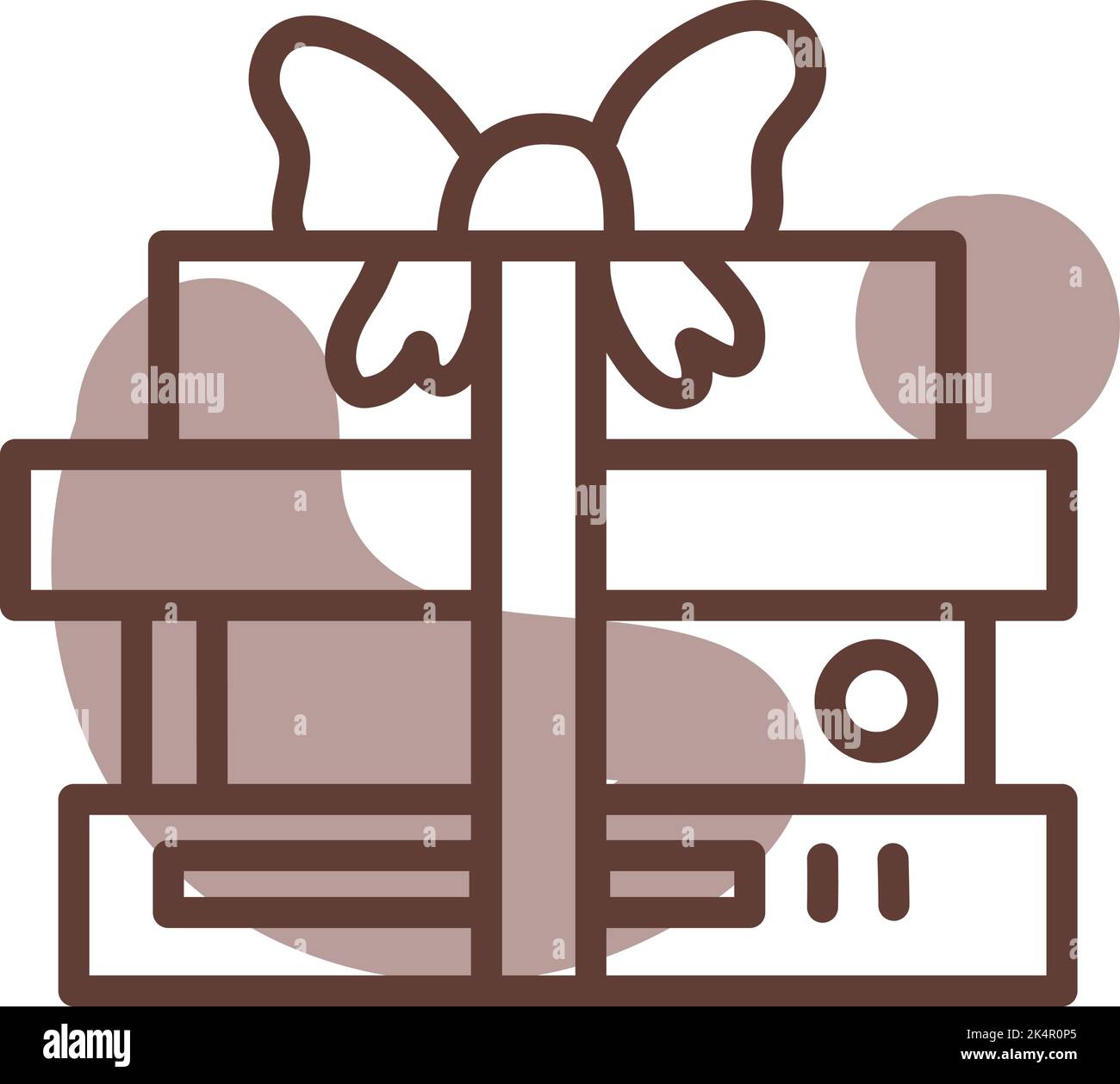 Book gift illustration Cut Out Stock Images & Pictures - Alamy