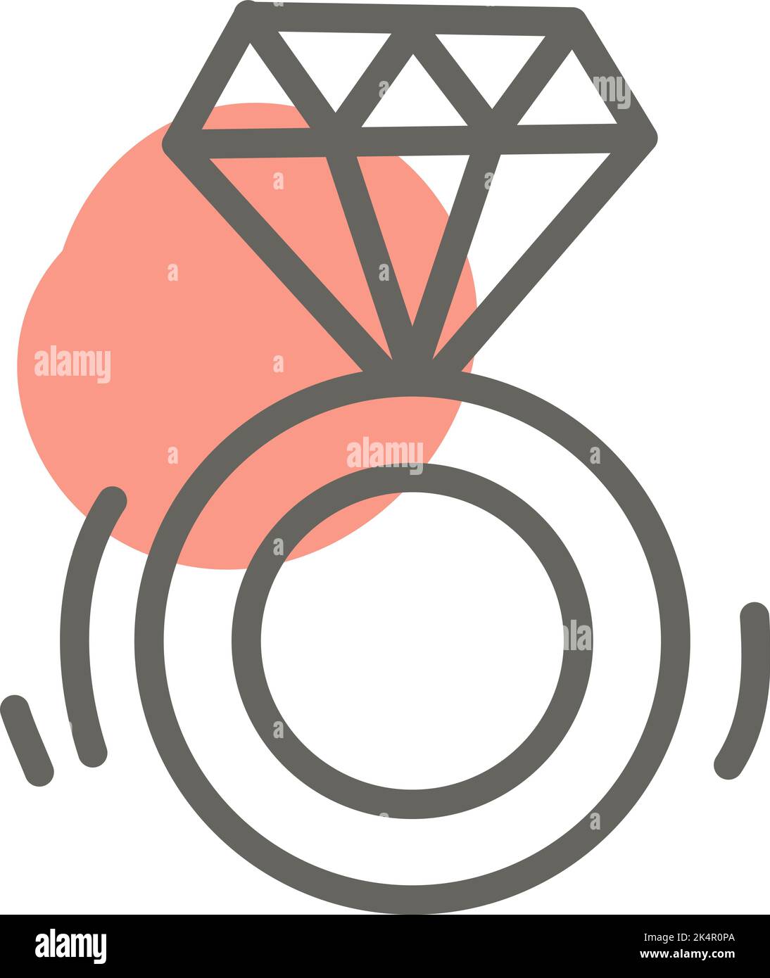 Proposal ring, illustration, vector on a white background Stock Vector ...