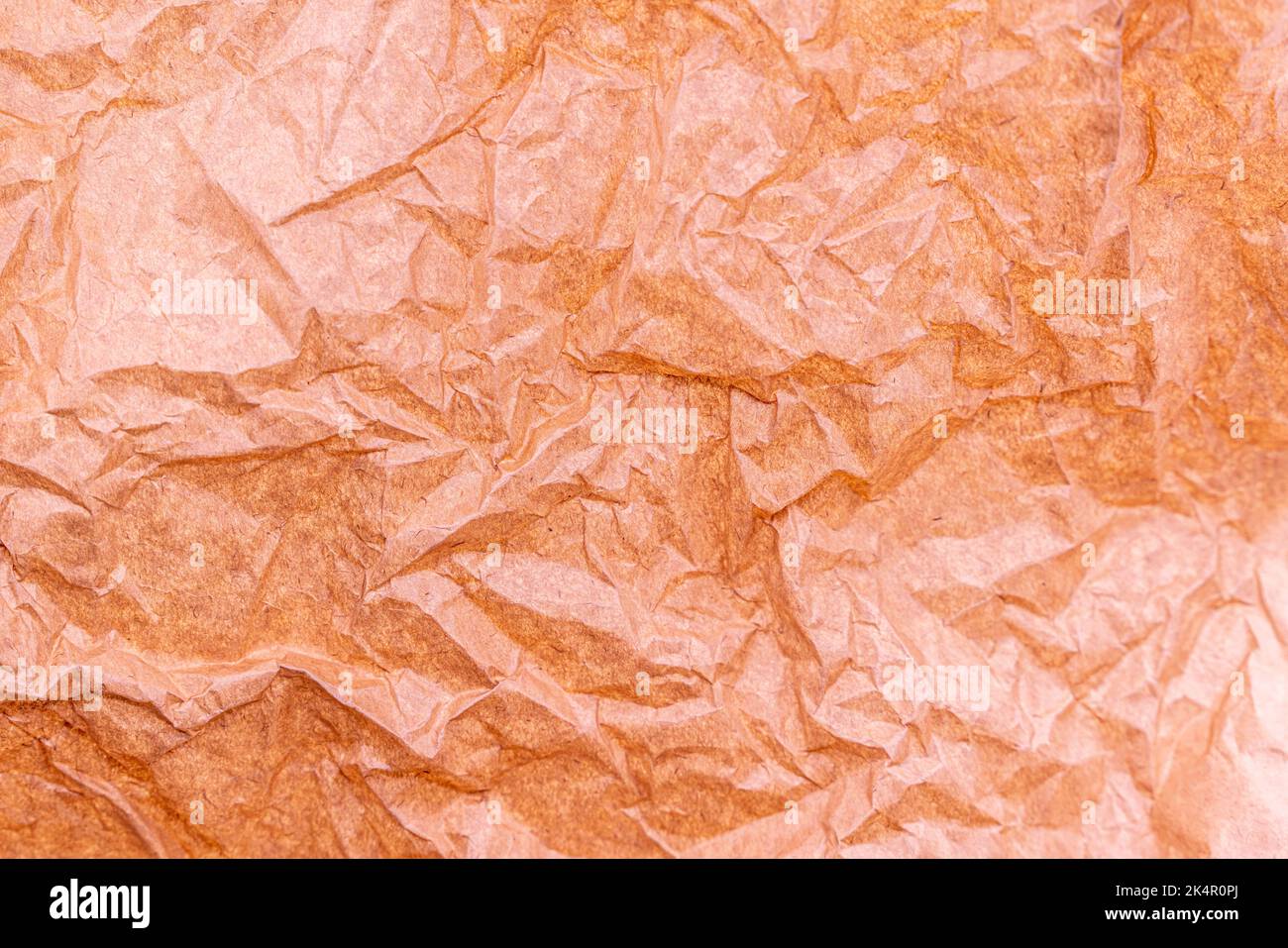 Abstract wrinkled wrinkled texture of wrapping brown paper. Abstract ...