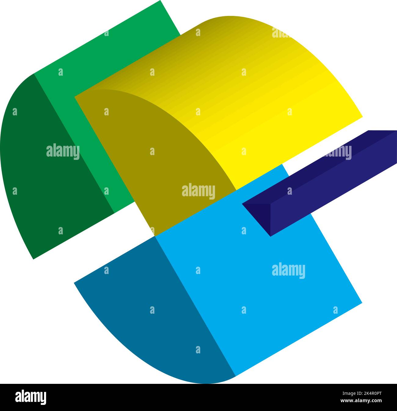 Professional chart, illustration, vector on a white background Stock ...